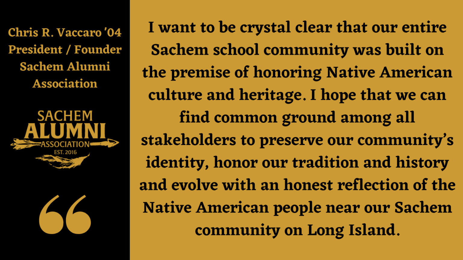 Vaccaro: Let’s Have an Open and Honest Discussion about Sachem’s ...