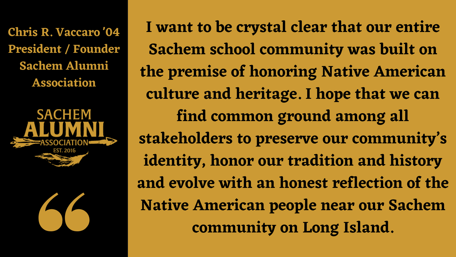 Vaccaro: Let’s Have an Open and Honest Discussion about Sachem’s ...